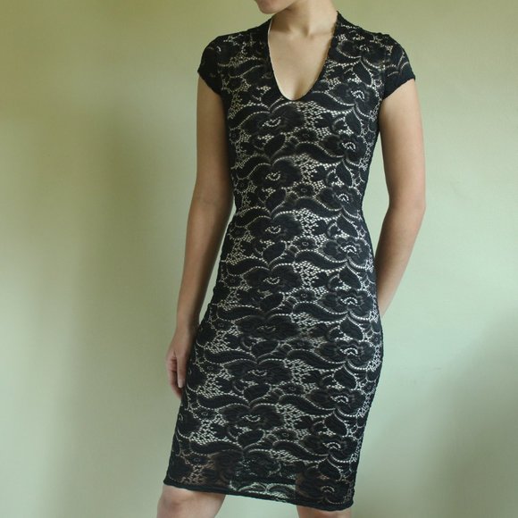 Dresses | Lacy Bodycon Dress | Poshmark